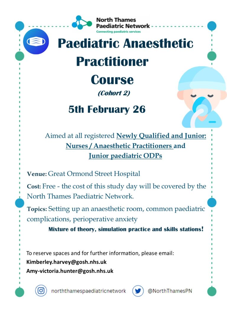 Courses and Study Days - North Thames Paediatric Network